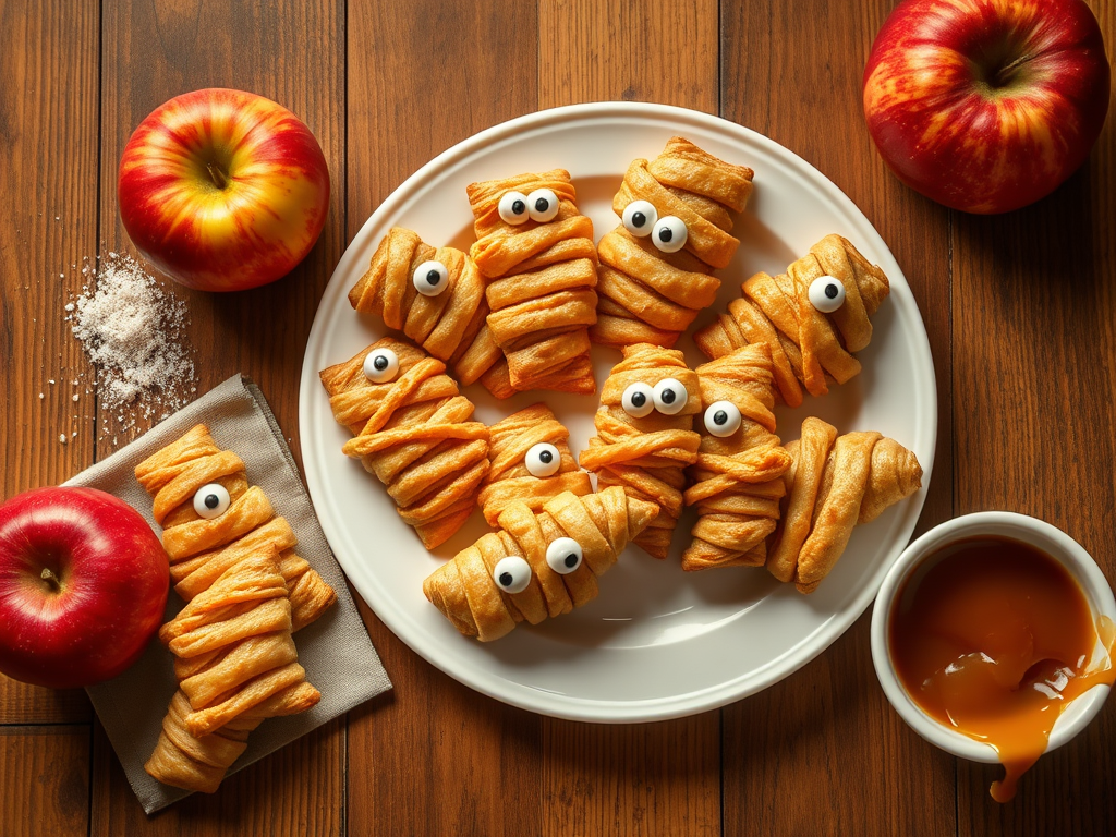 Mini Mummy Apple Pie Bites - Sunny Side Up